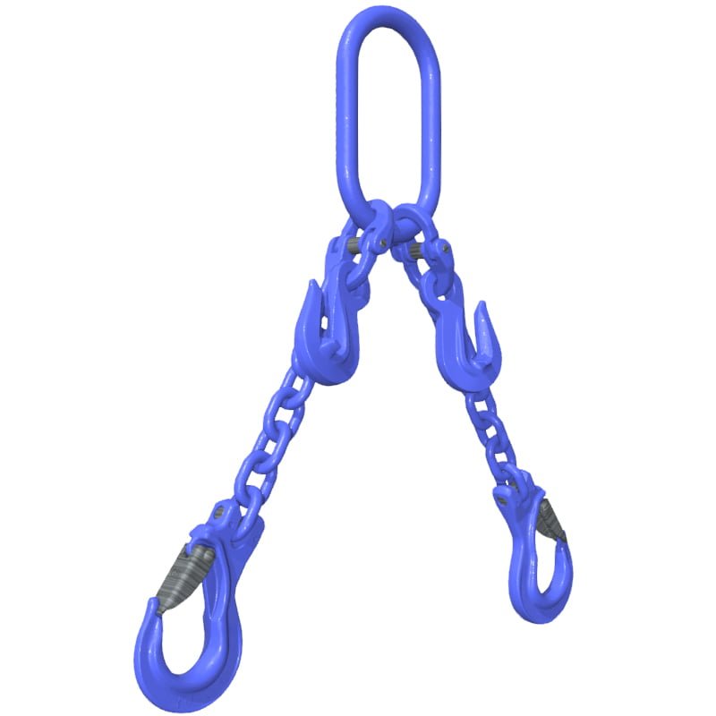Yoke Two Leg Grade 10 Chain Sling with Latch Hook | Bramley Engineering