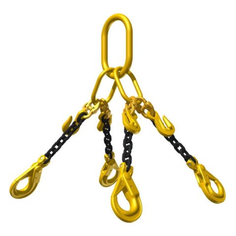 Hack8 Four Leg Grade 8 Chain Sling with Safety Hook | Bramley Engineering
