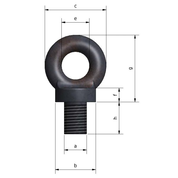 Metric Collared Eyebolt BS4278 | Bramley Engineering